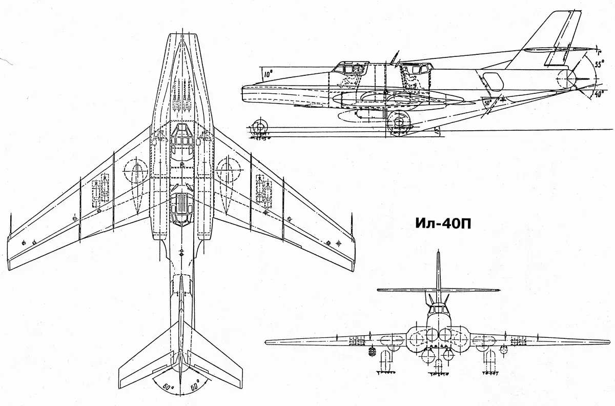 Il-2 వారసుడు Il-40 దాడి విమానం. USSR