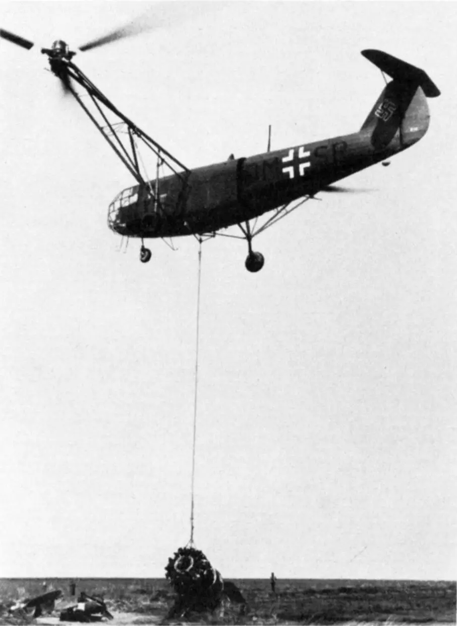 Helikopter Focke Achgelis FA 223. Jerman. Bahagian 1