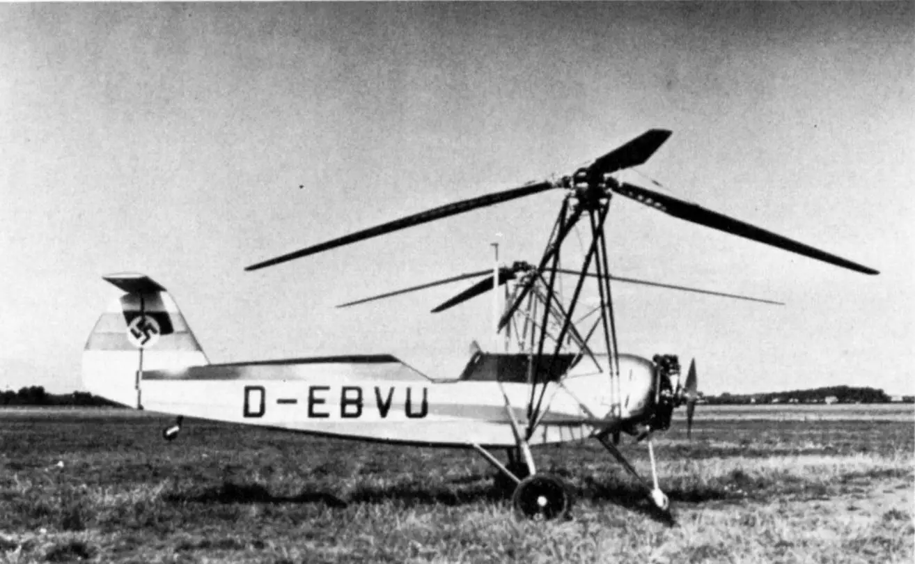 Helikopter Focke Achgelis FA 223. Jerman. Bahagian 1