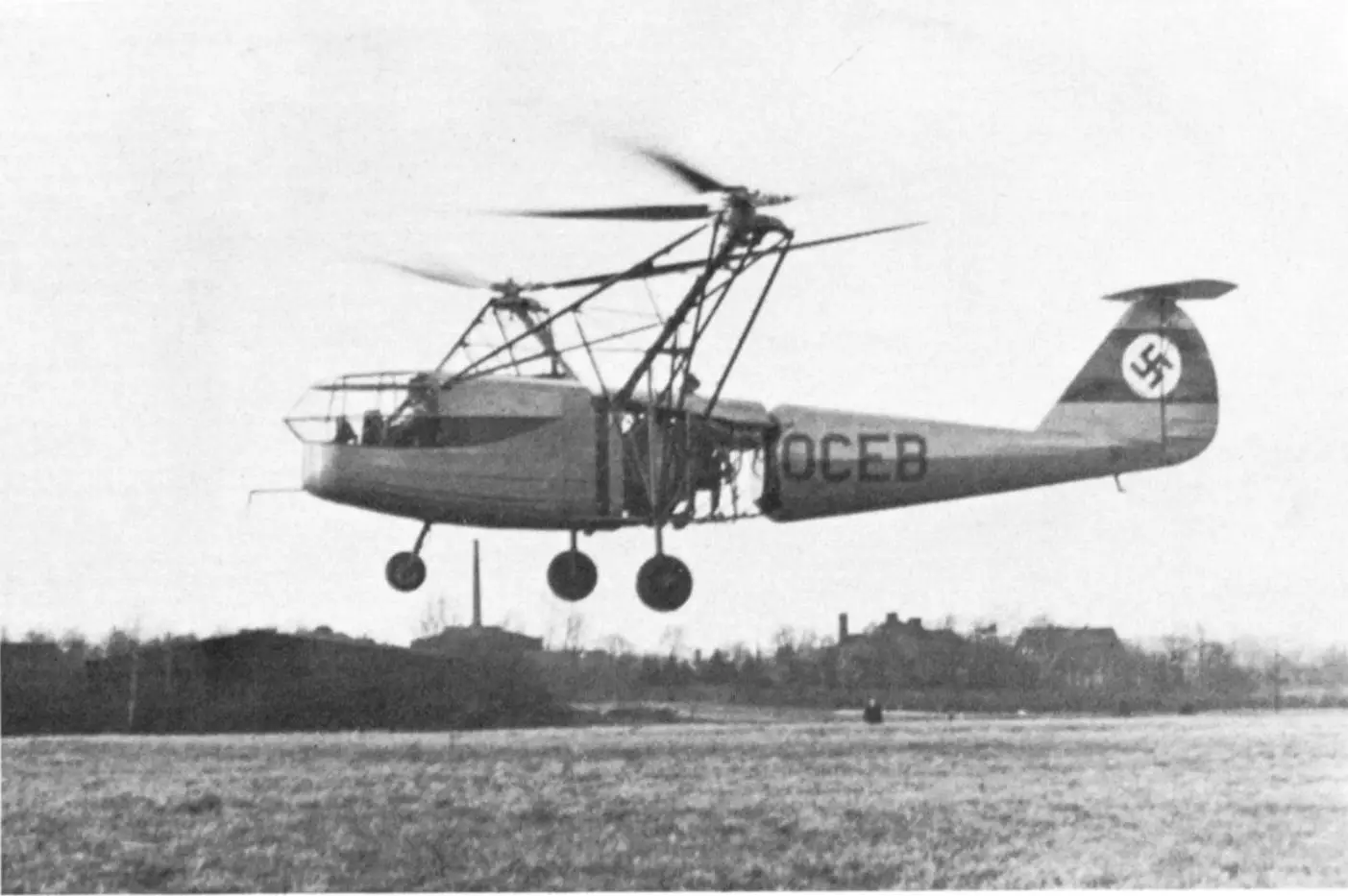 Helikopter Focke Achgelis FA 223. Tyskland. Del 1