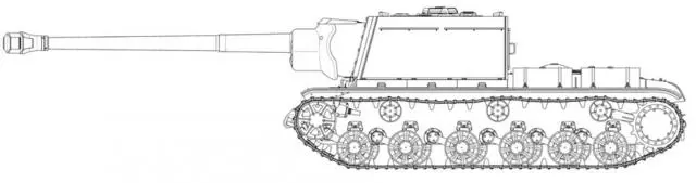 Sa a ta ka Sau Zik-20 ak br-2 a zam. Machin nan te deja fèt pa kalkile KV-1C a kòm yon baz ak ak enstalasyon an nan yon Courer kòmandan