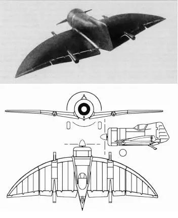 海滩-26。超音速战斗机。切拉诺夫斯基。苏联。 1948 克。