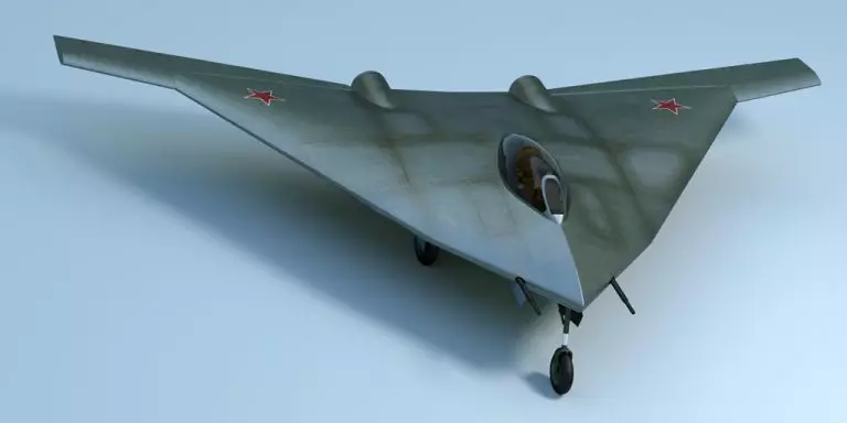 ビーチ-26。超音速戦闘機。チェラノフスキー。ソ連。 1948g。