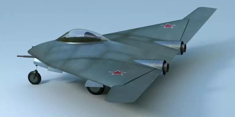 BEACH-26. Supersonic fighter. Cheranovsky. THE USSR. 1948 g.