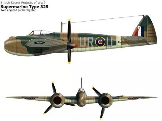 Supermarine 325 heavy fighter project.UK