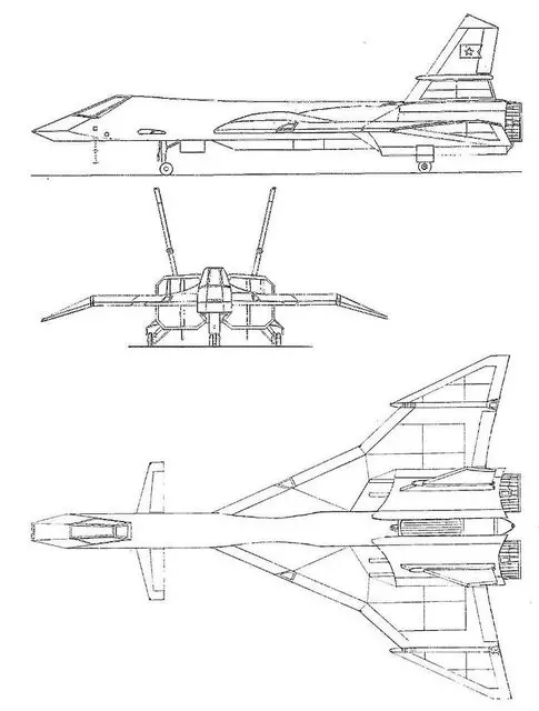Desenho do MiG-31.