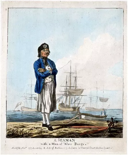 Marin de la marine britannique typique, années 1740