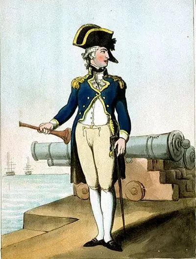 Officier Royal Nevy, fin du XVIIIe siècle