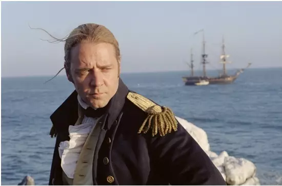 Mungkin master sareng komandan urang anu paling kawéntar - Russell Crowe salaku Jack Aubrey