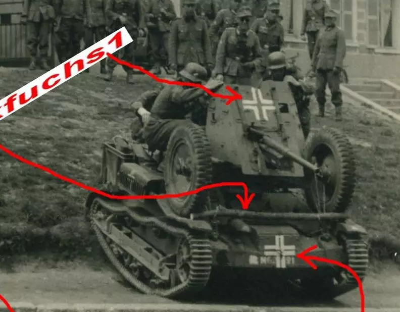 Ki sa ki te nan Wehrmacht la ak sa ki pa t 'nan Lame Wouj la (tank kaptire)