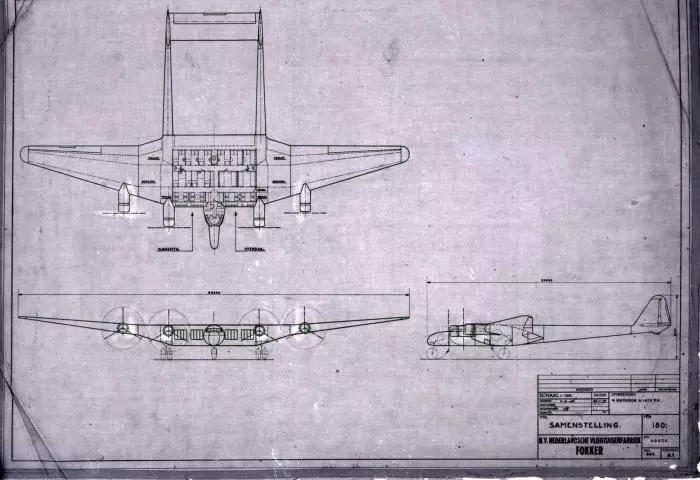 Linatla tsa Madache. Fokker Ontwerp 160, Ontwerp 180, Ontwerp 210