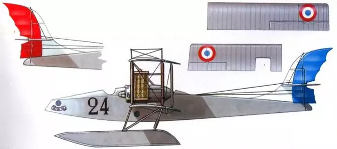 Sjøfly torpedobomber Borel-Odier B.O. 2 (B.O.T). Frankrike