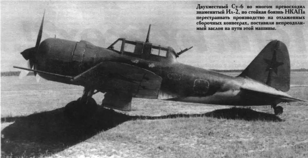 Su-6 Avión principal de ataque alternativo da URSS durante a Gran Guerra Patriótica.