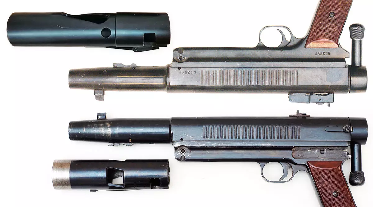 Earne (ûnder) en let (oan 'e boppeste) opsjes foar in pistoal "stoarm". Kalashnikov.ru, vimaivivs.