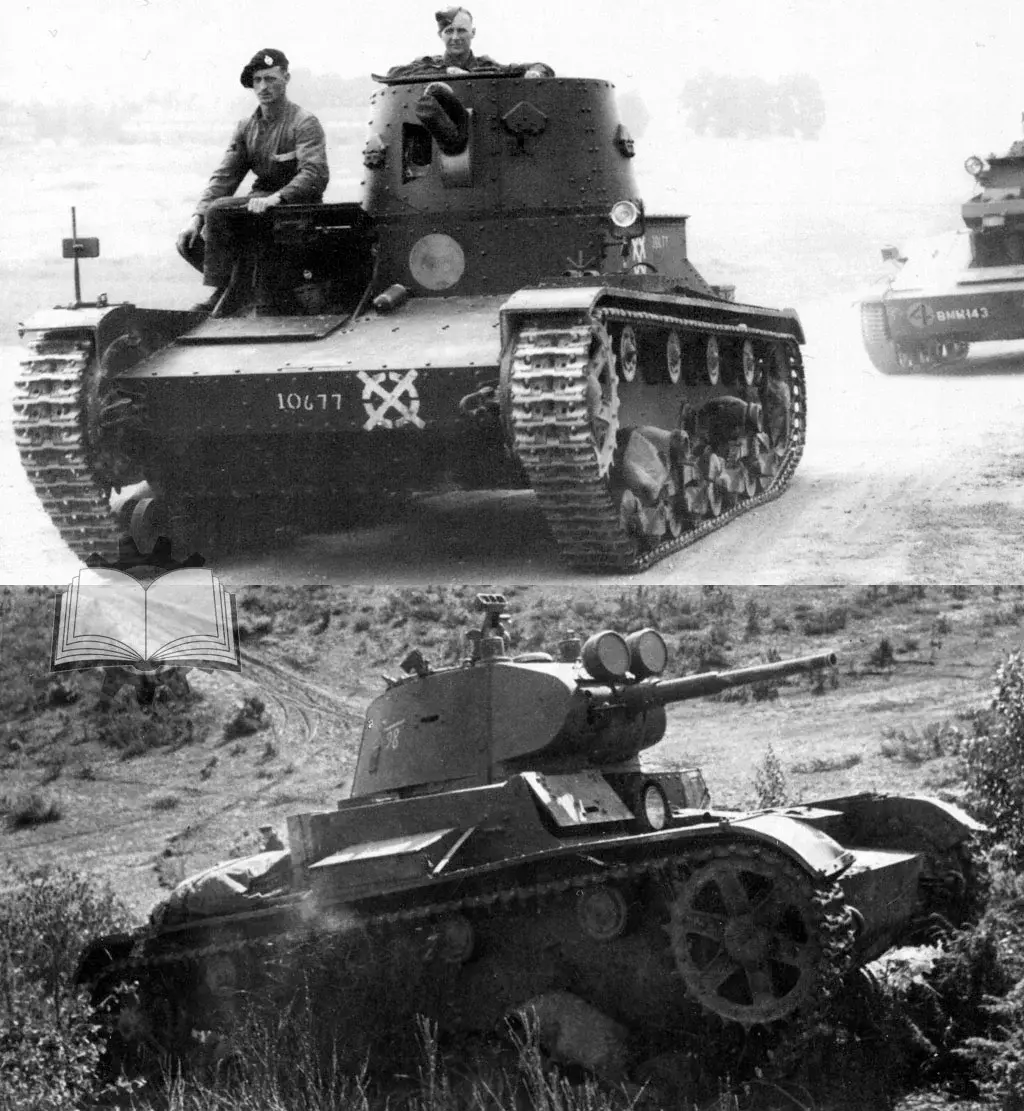 Estes dois tanques foram lançados em 1938. Ao mesmo tempo, a diferença entre eles é muito significativa, incluindo a eficácia de combate. Ao mesmo tempo, na parte inferior, inicialmente uma cópia licenciada desse tanque que no andar de cima