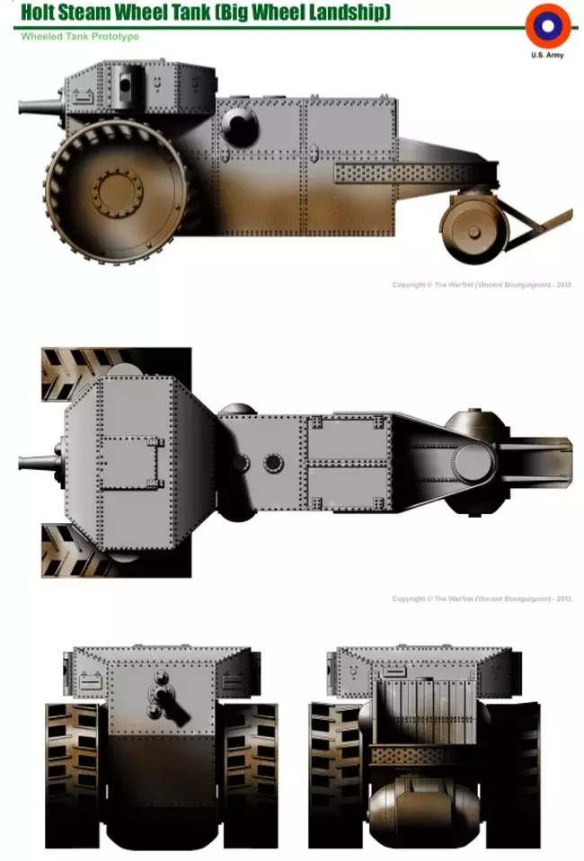 Bild: http://www.wardrawings.be/ww1/files/1-vegicles/ables/usa/1-tanks/holt-stampwheeltank.htm.