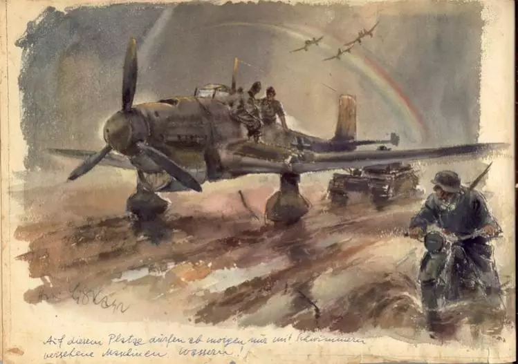 Pintura de guerra del Tercer Reich. Hans Liska