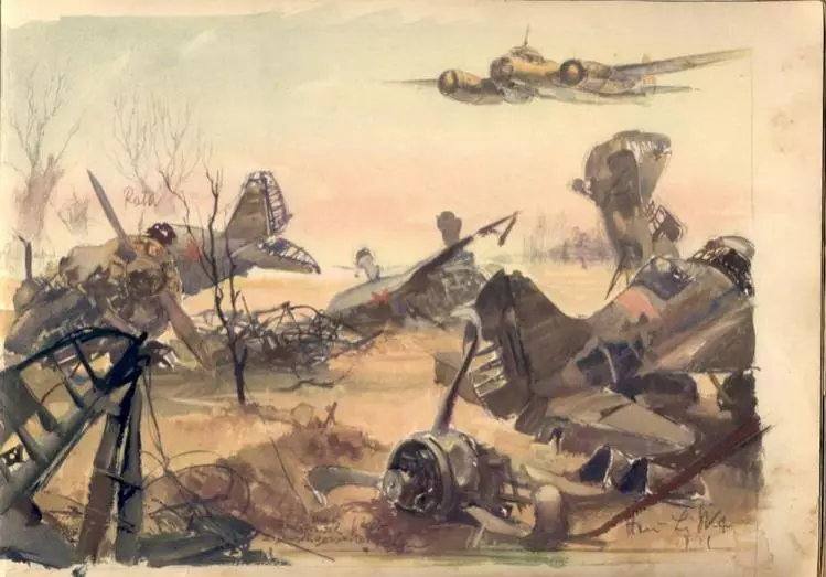 Oorlogskildery van die Derde Ryk. Hans Liska
