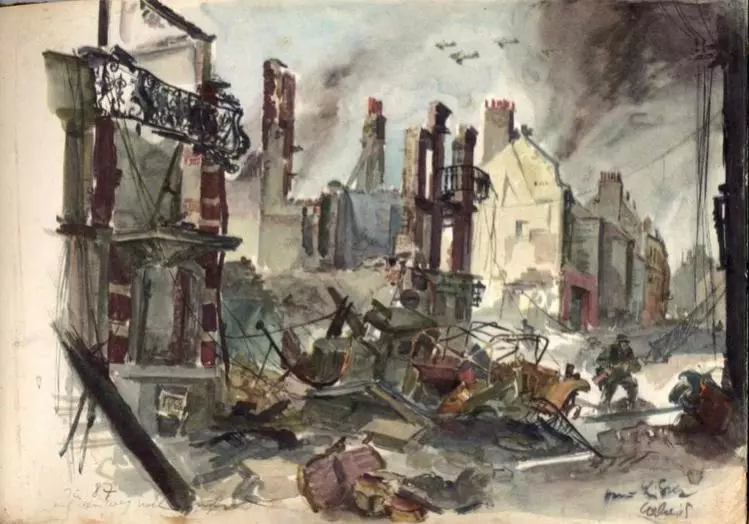 Peinture de guerre du Troisième Reich. Hans Liska