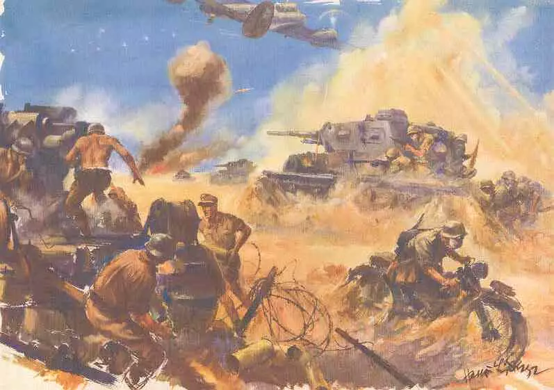 Pintura de guerra do Terceiro Reich. Hans Liska