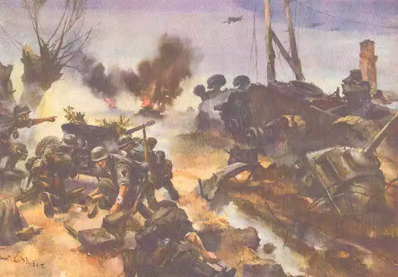 Vojna slika tretjega rajha. Hans Liska