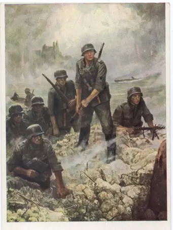 A Harmadik Birodalom háborús festménye. Hans Liska