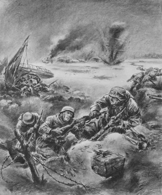 War painting of the Third Reich. Hans Liska