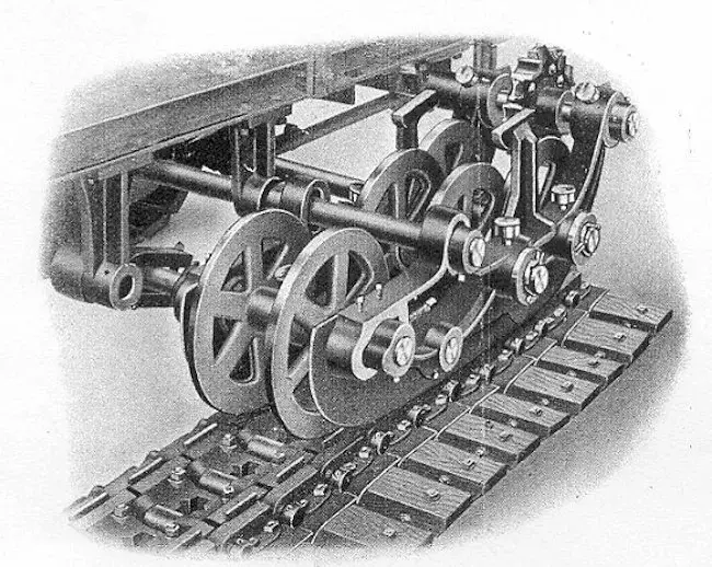 Serĉu eliron de morta fino. Parto 15. Killen-Marking blendita traktoro. 1915. Tri-tech-tanko