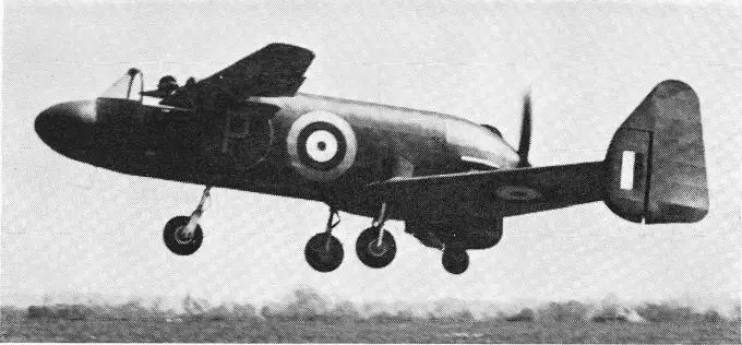 Experimental aircraft M.35 Libellula. United Kingdom