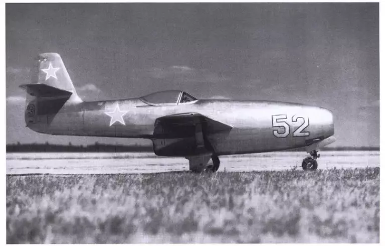 Yak-23 pejuang depan. USSR.