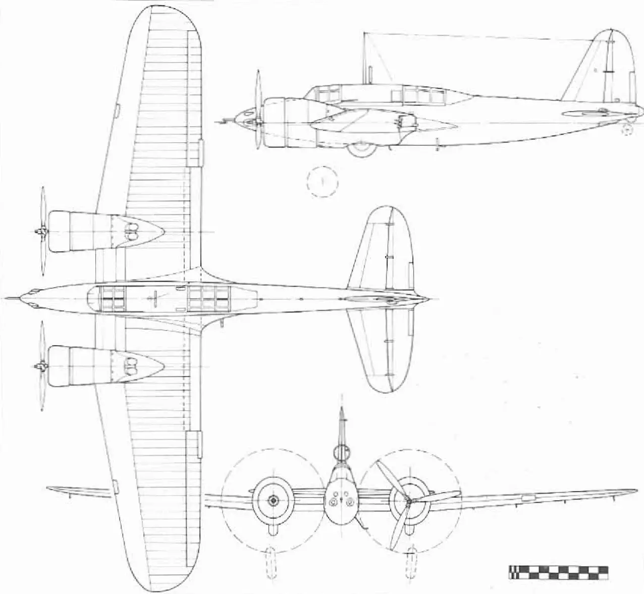 Şok uçağının şeması A-18 Shrike II