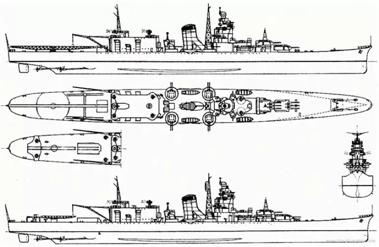 Armada maharaja putih gagak. Type Cruiser Light.