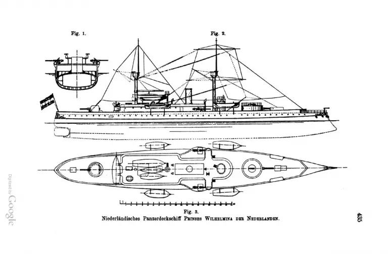 Hollenska drottningin. Armored Cruiser 