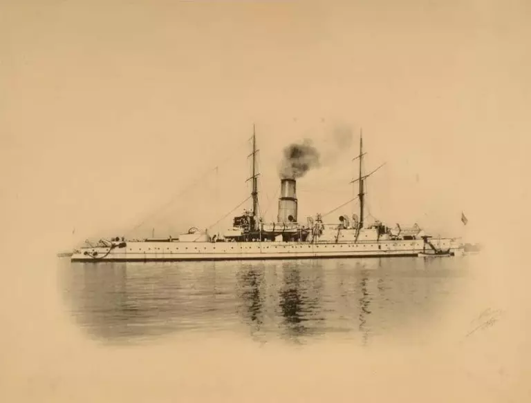 Hollenska drottningin. Armored Cruiser 