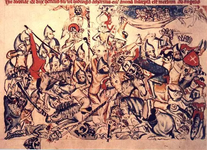معركة تحت Legnica.