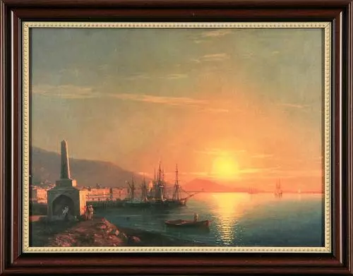 Aivazovskyの写真にどの船が描かれていますか？