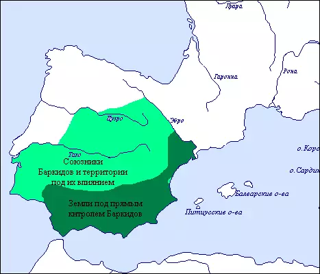 Italikovs verden i Anatolien. Afdeling. Del 15. Spanien fra II Century BC. Op til 1500 e.Kr. Kort.