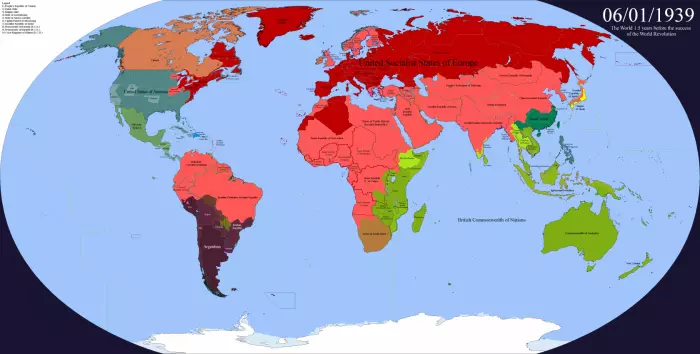 Wereld van de winnende wereldrevolutie