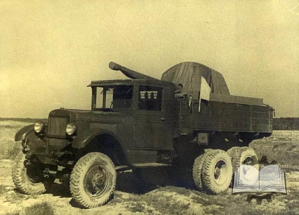 نصب و راه اندازی اسلحه اتوماتیک ضد هوایی 37 میلی متری 61 کیلوگرم در شاسی ZIS-36، ژوئیه 1941