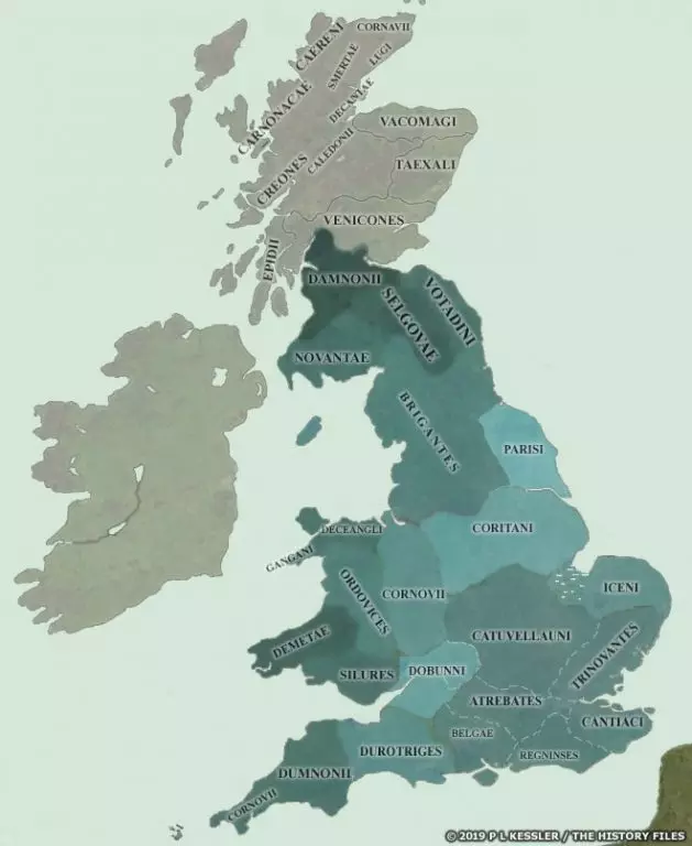 Že pokud Římané nikdy nespadají na britské ostrovy