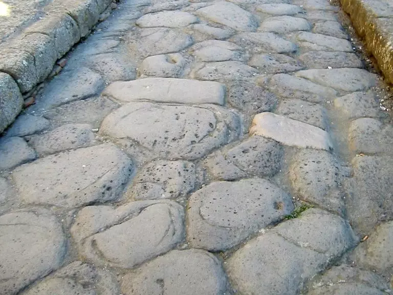 Road in Herculaneum.