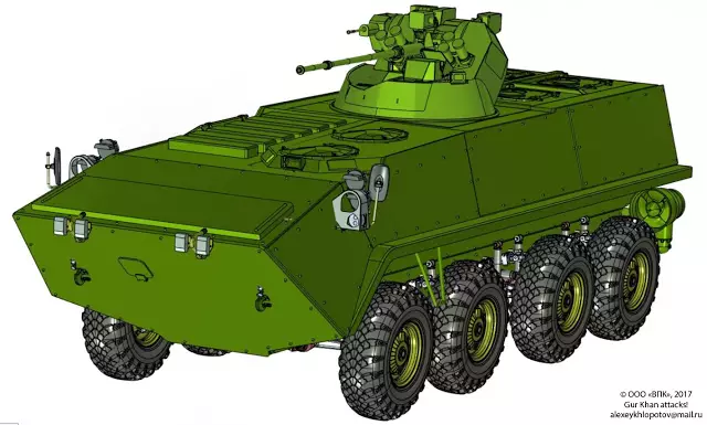 BTR-87 ກັບ BTR-82T. ຮູບພາບ LLC.