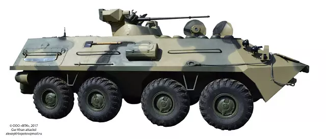 ການທົດລອງຕົວຢ່າງ BTR-87. ຮູບ LLC