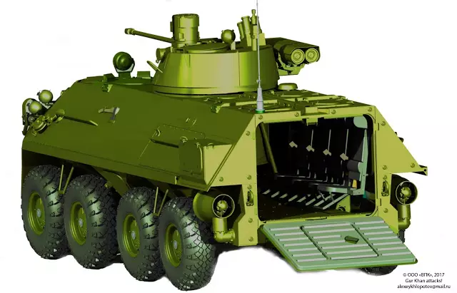 BTR-87, equipat amb BO