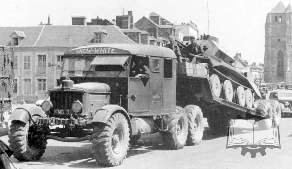 Франциядагы Scammell Pioner TRMU20, 1940-жылдын жазында. Унаа бирдиктүү санда болгон