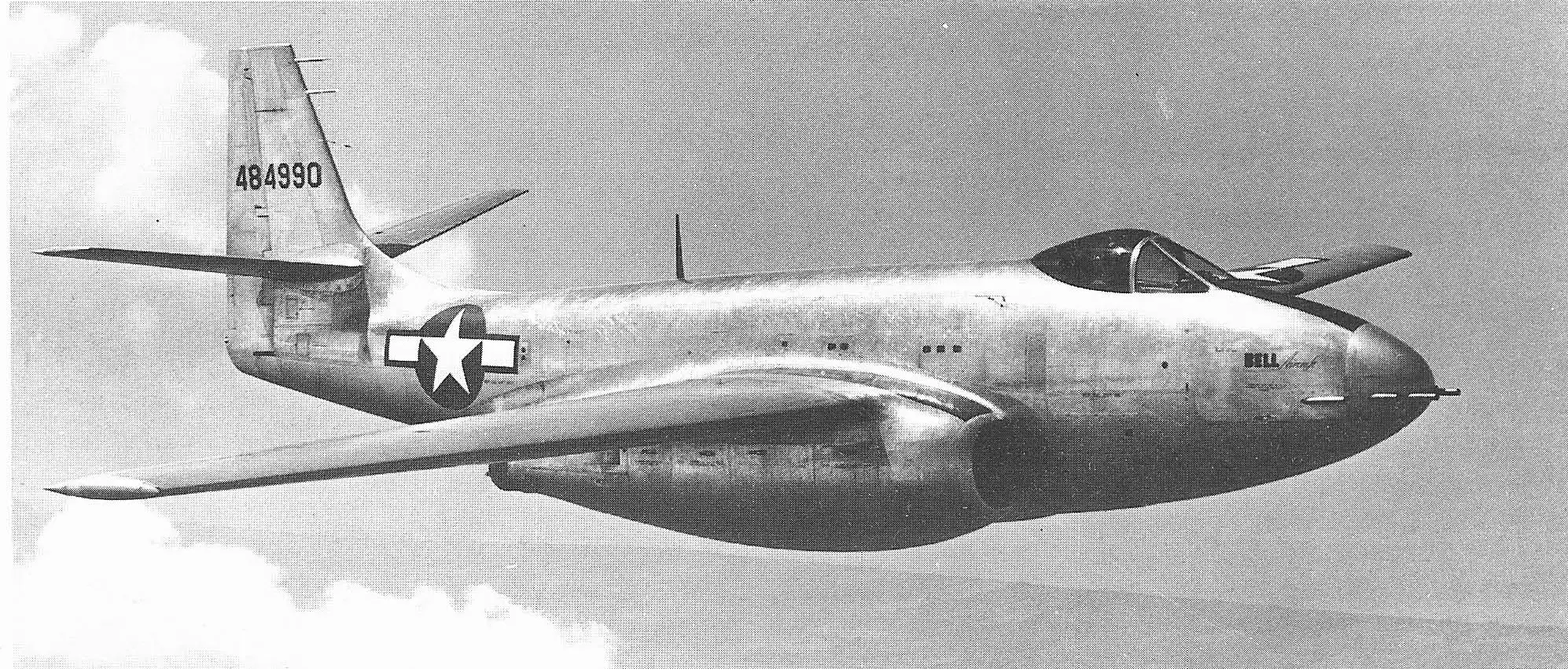 After the tests carried out in early 1945, the XP-83 program was closed, and the prototype soon became a flying laboratory (Bell)