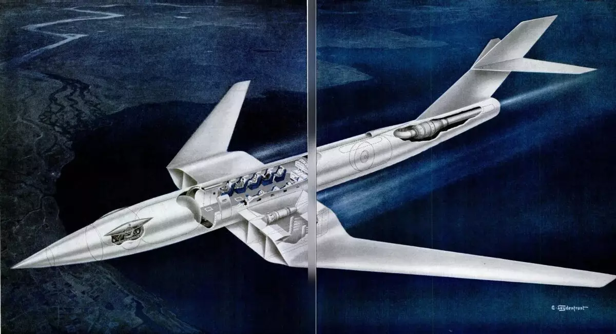 Naca SST - ang unang konsepto ng isang supersonic airliner rod mula 1947