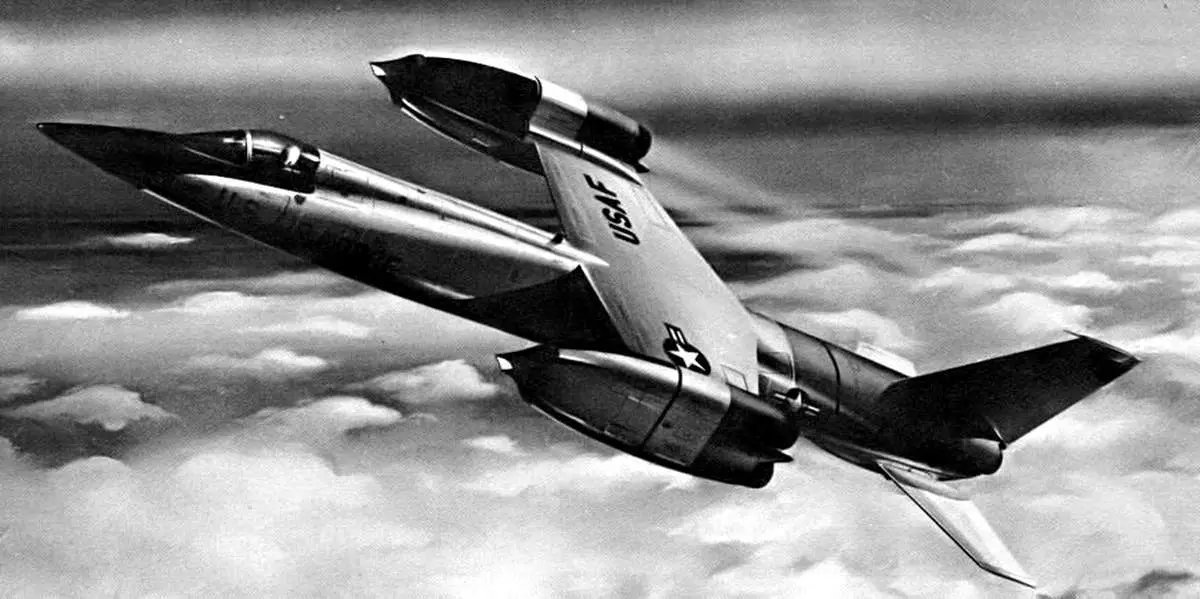 Enligt ett sådant schema var klockan D-188-fighter utformad, vilket gjordes en allvarlig satsning i den sena 50-talets militär. Men även vid designfasen blev det klart att projektet var inställt för att uppnå