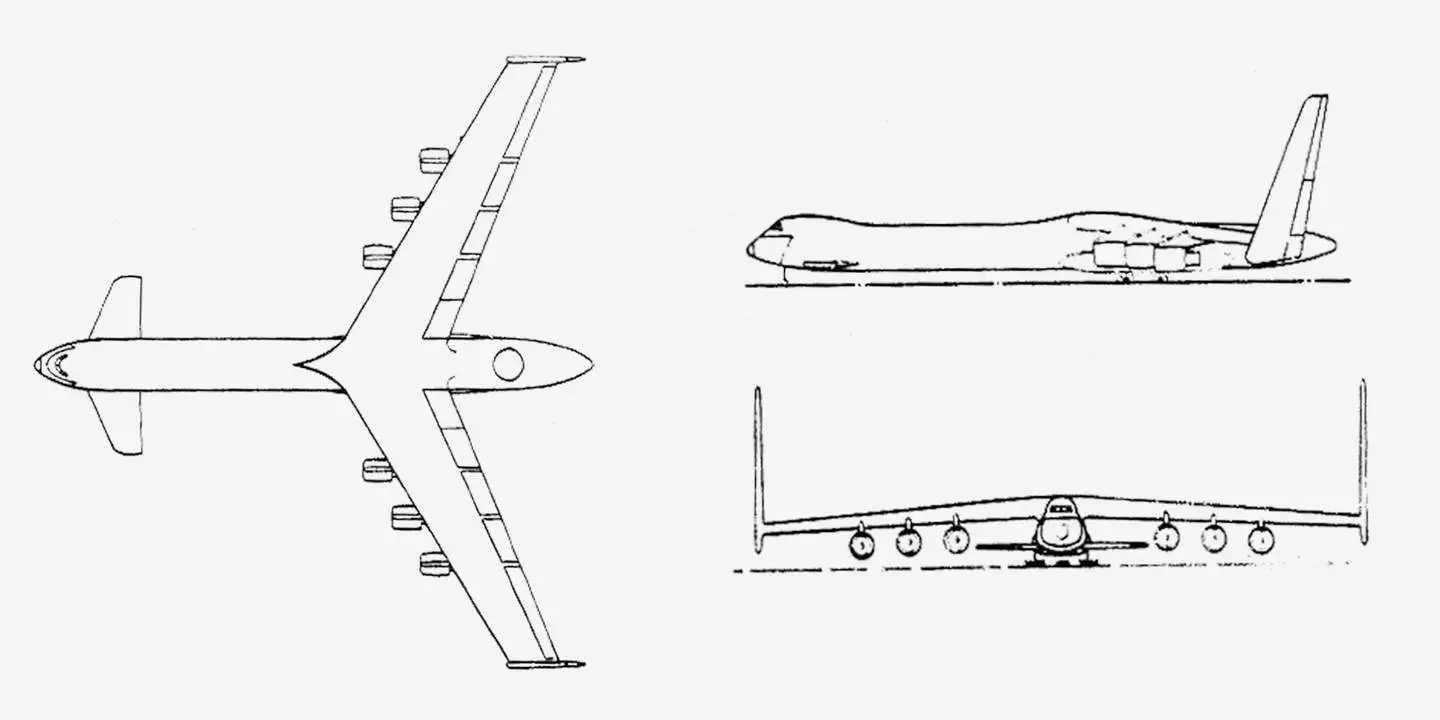 Una aeronave con un motor nuclear podría transportar menos de 300 toneladas de carga útil, podría servir como un gran reabastecimiento de reabastecimiento de combustible o un cohete gigante