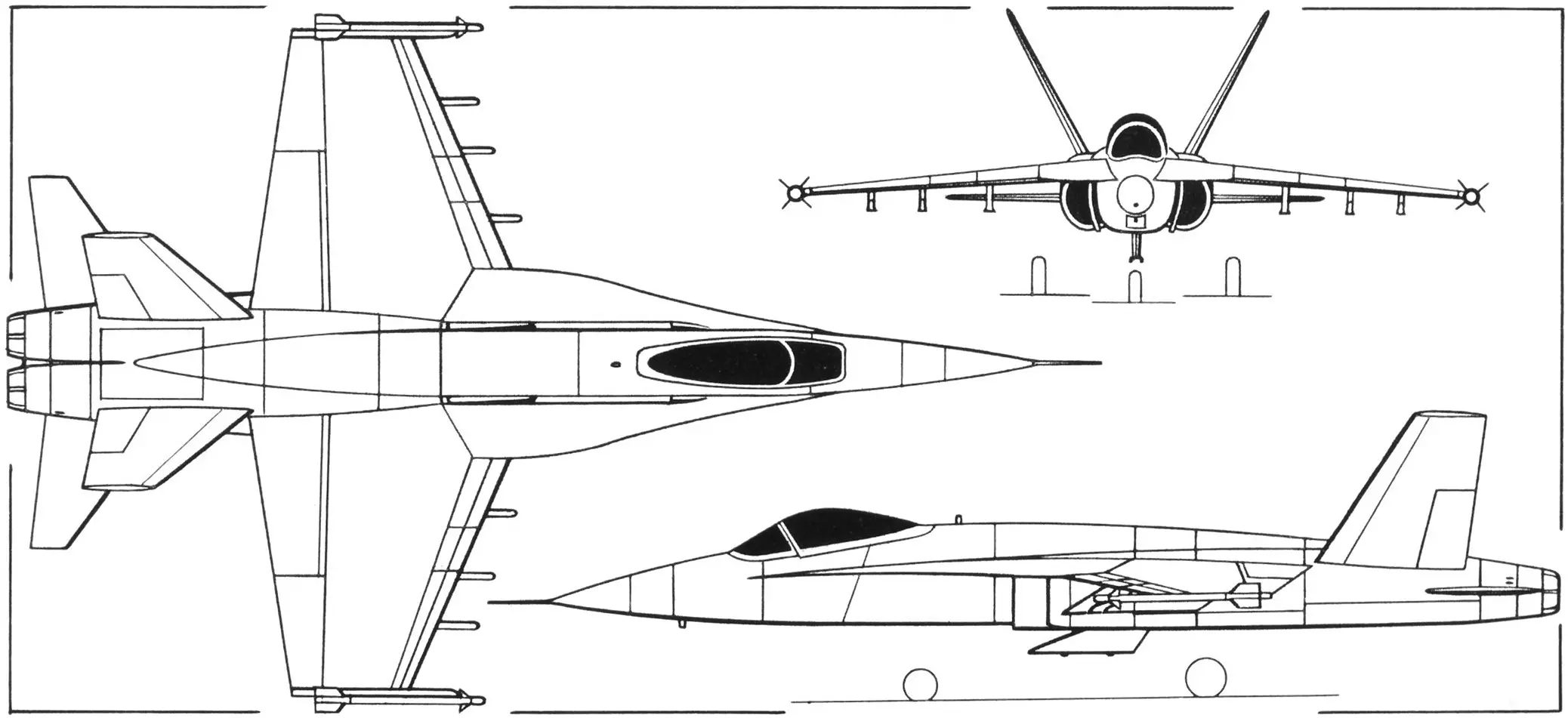 Aj keď je tento výkres celkového pohľadu P-530 Cobra Fighter je predbežná, z uverejnenej, ktorá je považovaná za najpresnejšie. Výkres ukazuje množstvo významných zmien vykonaných na konštrukciu FIGHTER P-530 COBRA: veľkú plochu prierezu trupu, recyklovaného príjmu vzduchu a samostatného čelného skla a skladacej časti kabíny kabíny. Približné rozmery - krídlo 35 stôp (10,67 m) a dĺžka 52 stôp (15,85 m) \ t